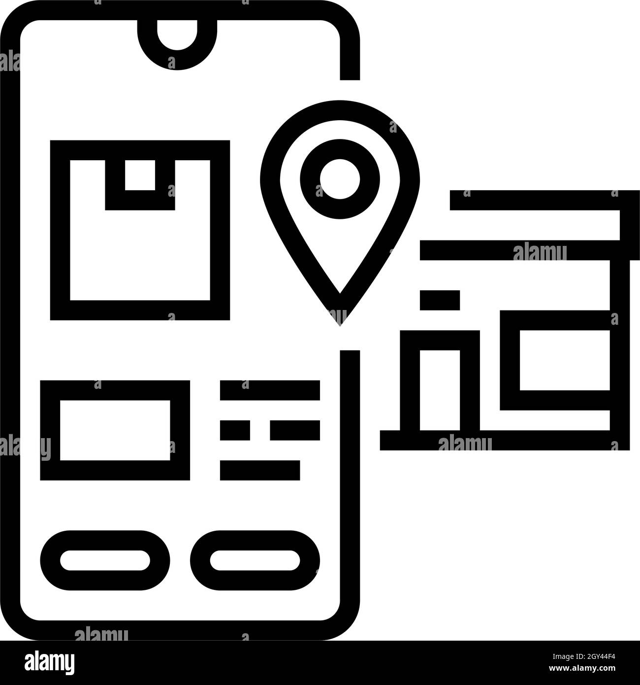 Pick up location Stock Vector Images - Alamy
