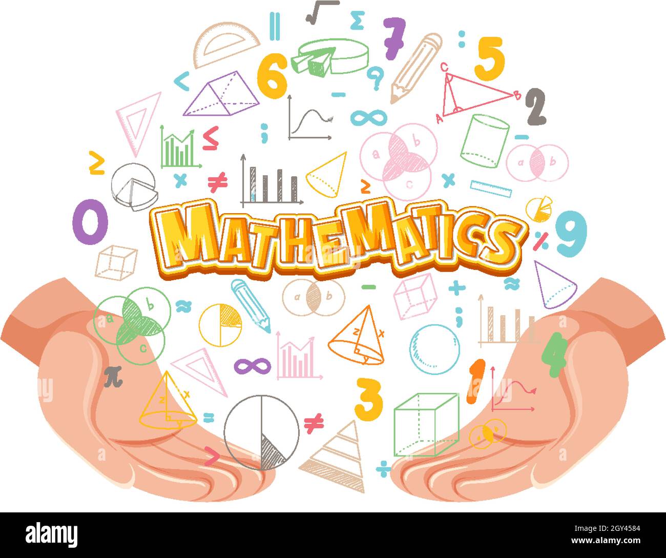Doodle math formula with Mathematics font illustration Stock Vector ...