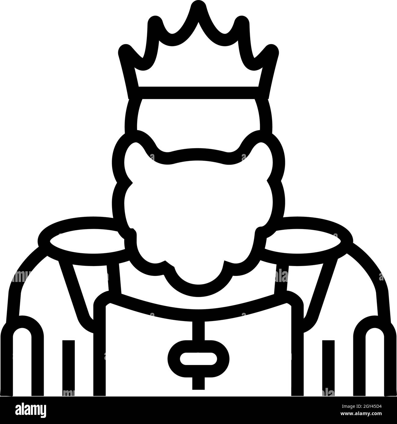 king kingdom line icon vector illustration Stock Vector Image & Art - Alamy