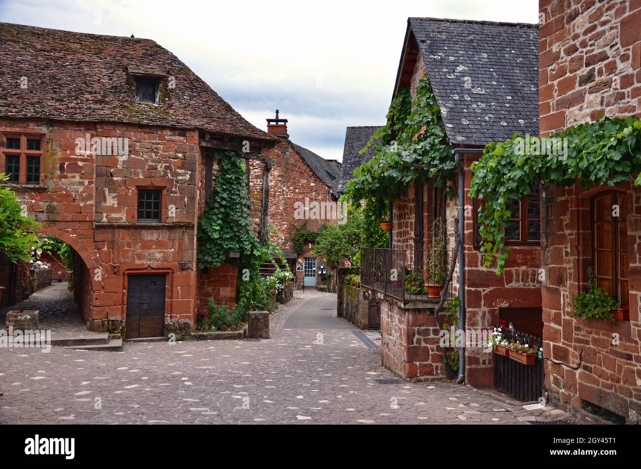 Collonges-la-Rouge in France Stock Photo - Alamy