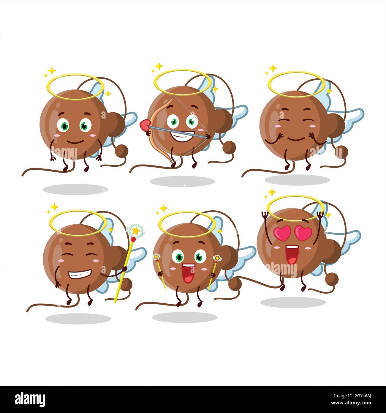 Firecracker ball cartoon designs as a cute angel character. Vector ...