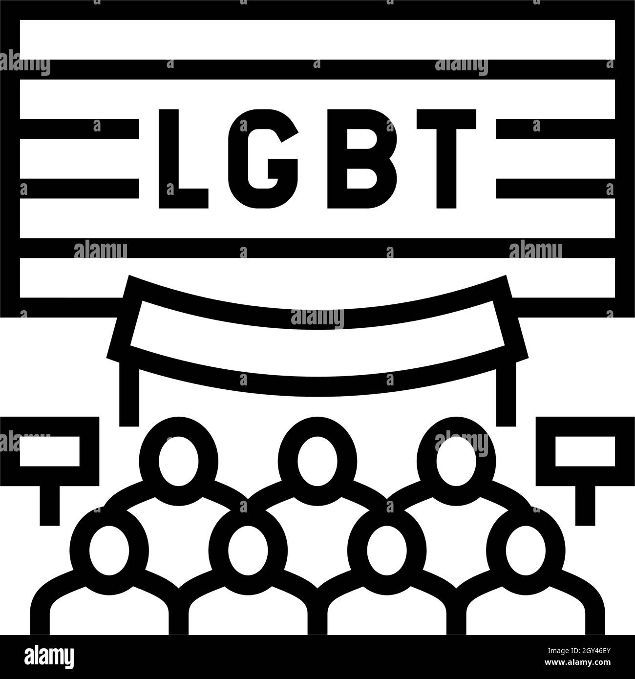 Symbol of lgbt Black and White Stock Photos & Images - Alamy