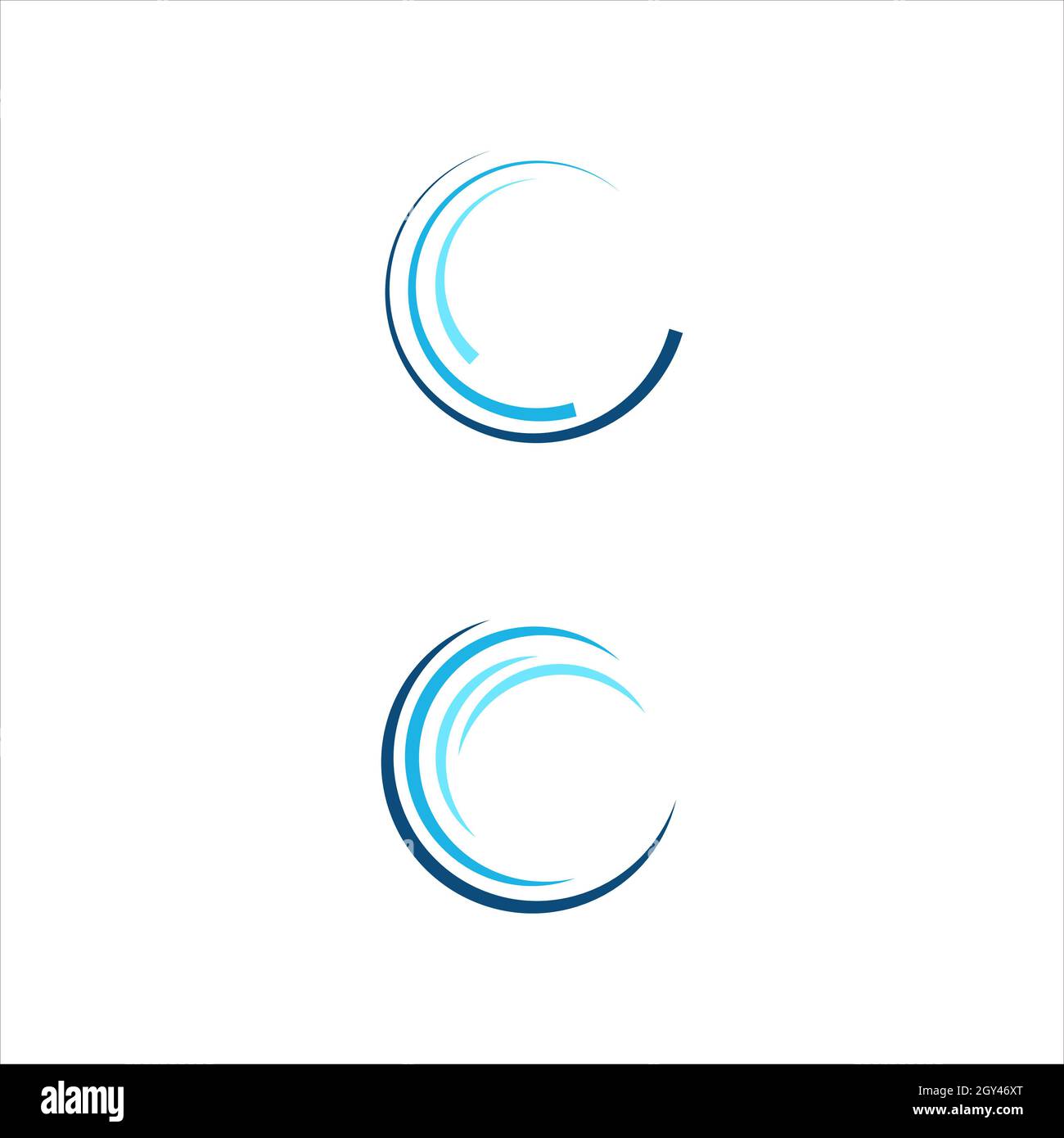 Circle techno vector icon design template Stock Photo - Alamy