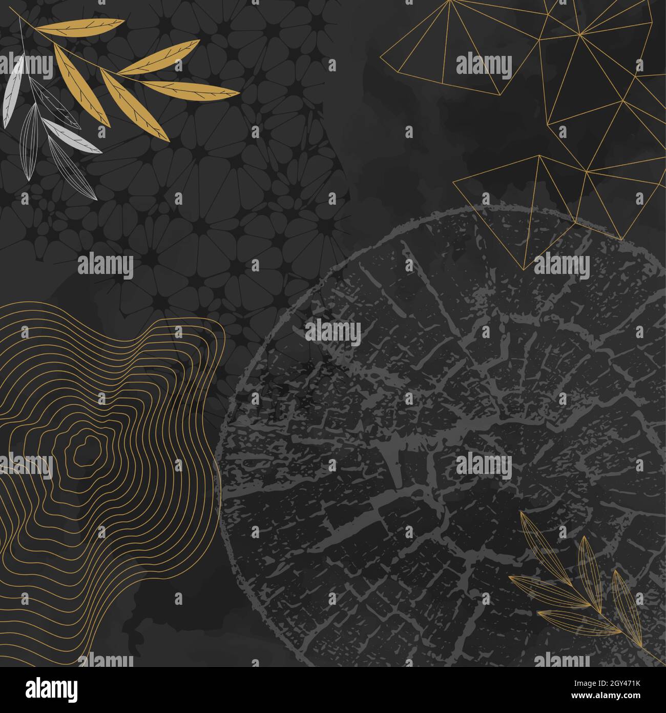 Creative concept flyer layout with tree growth rings Stock Vector Image ...