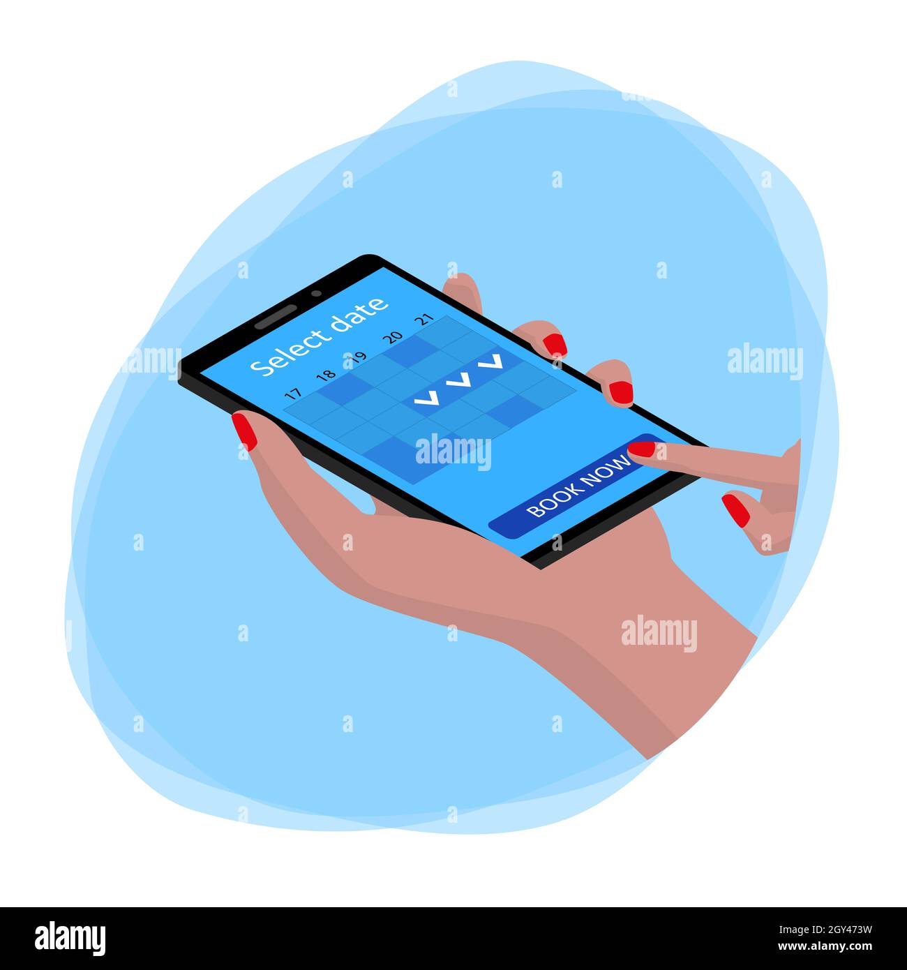 Online tickets booking hotel Stock Vector Images - Alamy