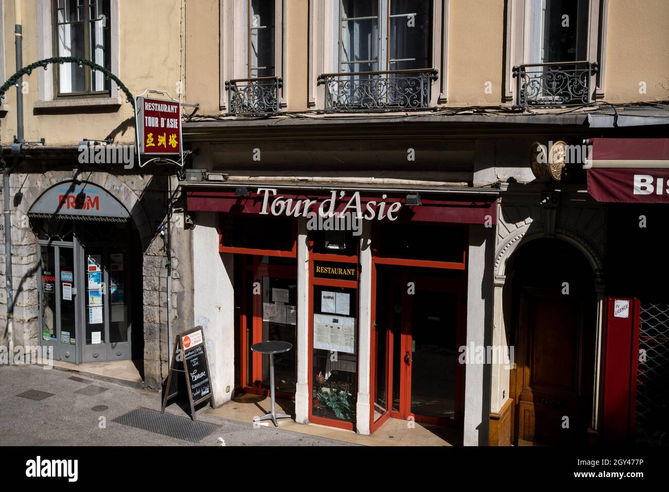 France, Lyon on 07/08/2020. Illustration of daily life in Lyon, France ...