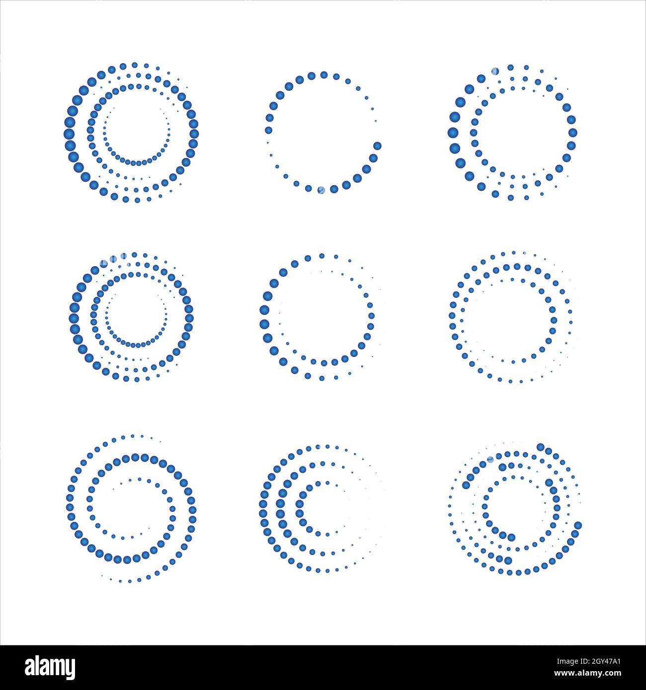 halftone circle dots vector illustration design Stock Photo - Alamy