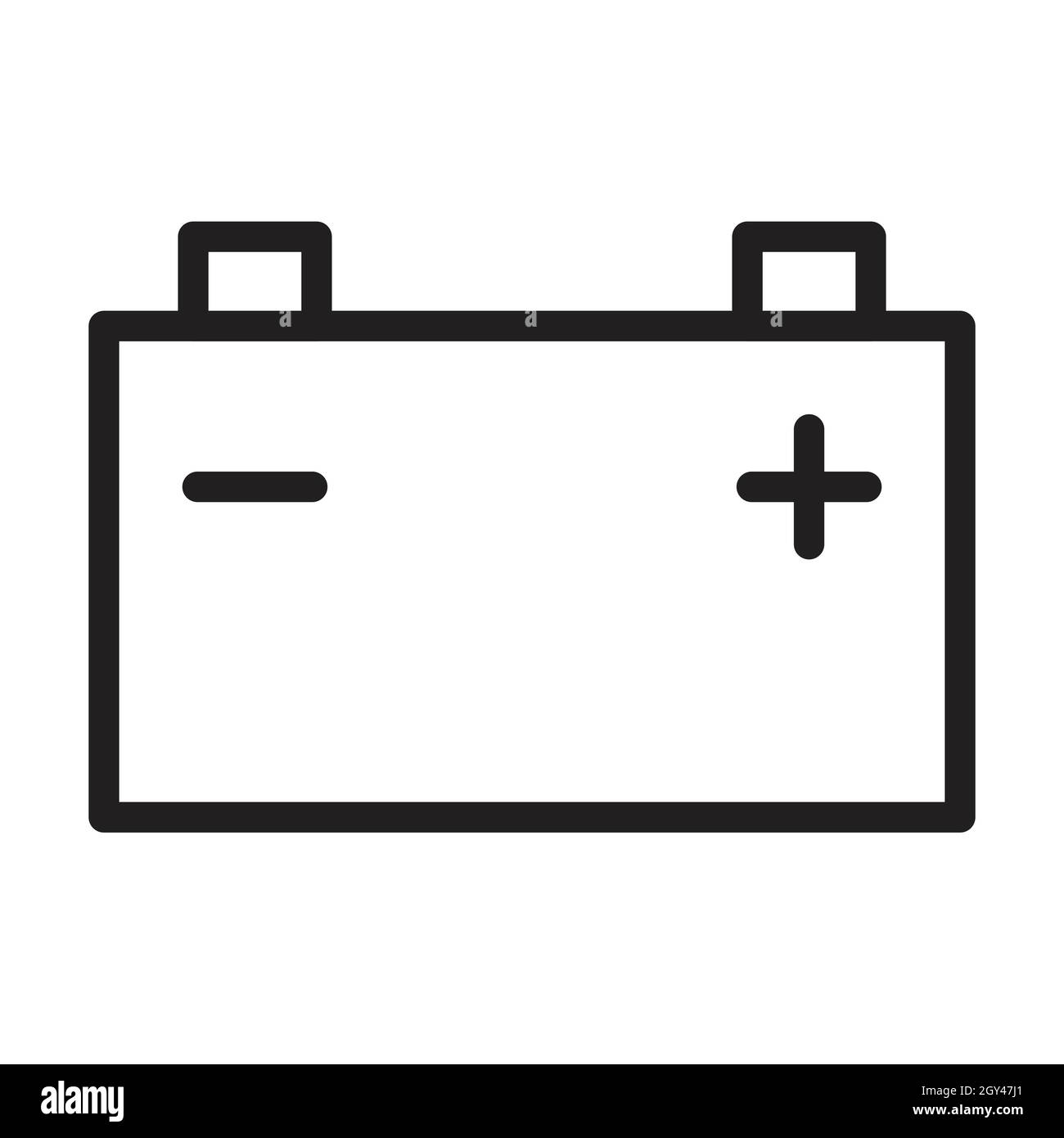 12v Battery Icon Vector