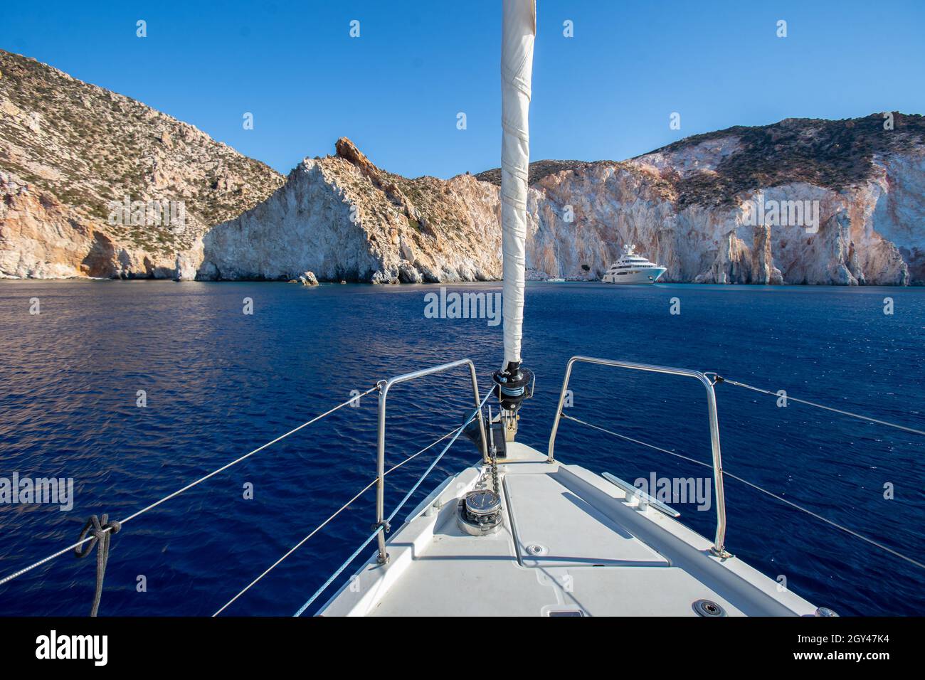 Poliegos island, Cyclades, Greece Stock Photo - Alamy