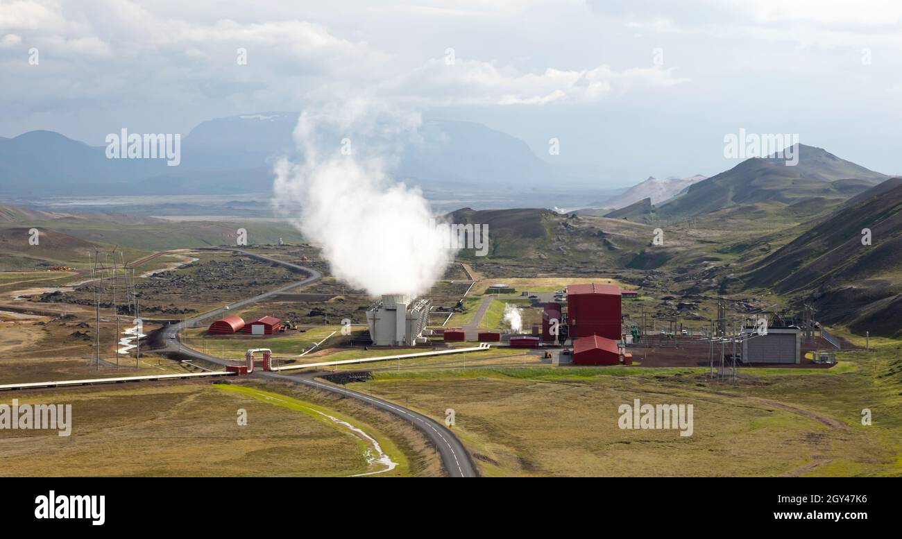 Factory area, processing high pressure water for green energy, north ...