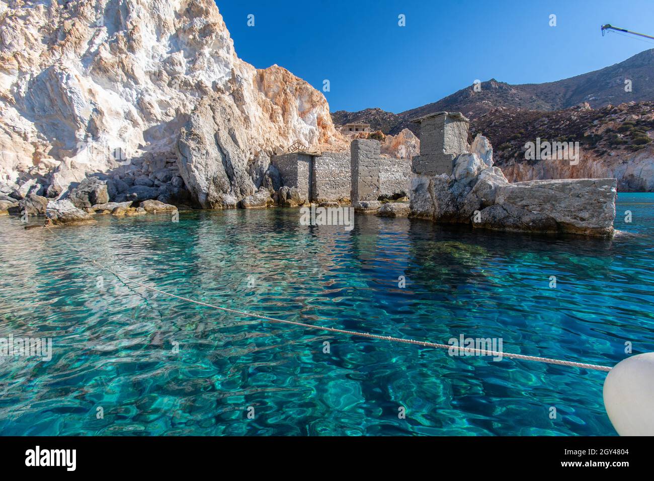 Poliegos island, Cyclades, Greece Stock Photo - Alamy