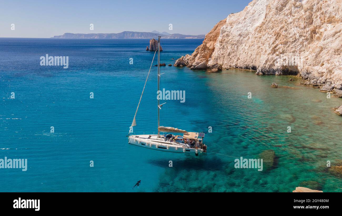 Poliegos island, Cyclades, Greece Stock Photo - Alamy