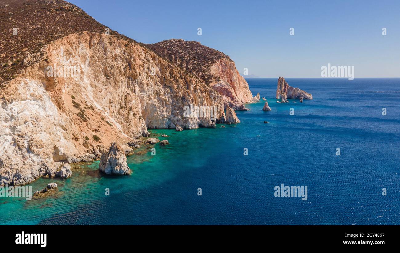 Poliegos island, Cyclades, Greece Stock Photo - Alamy