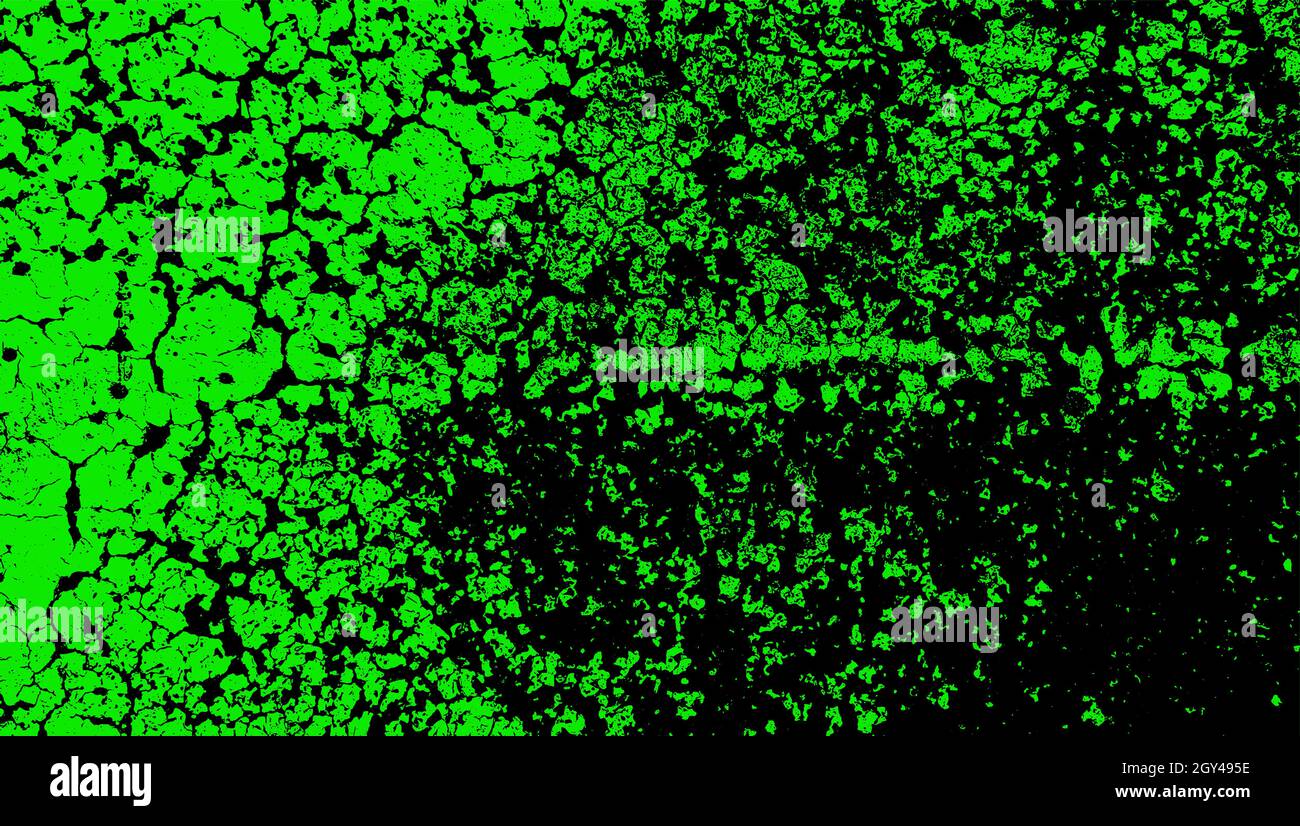 Grunge bright neon background. Green scuffs on a black wall Stock ...