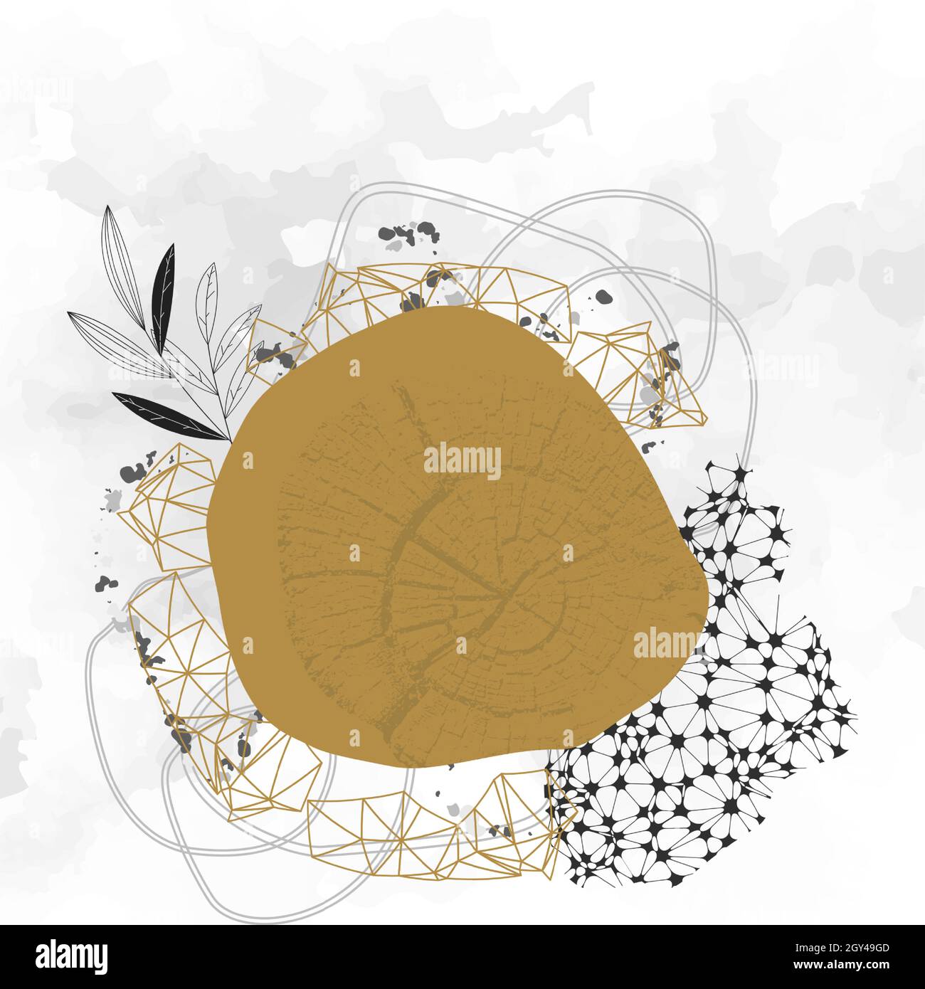 Creative concept flyer layout with tree growth rings Stock Vector Image ...