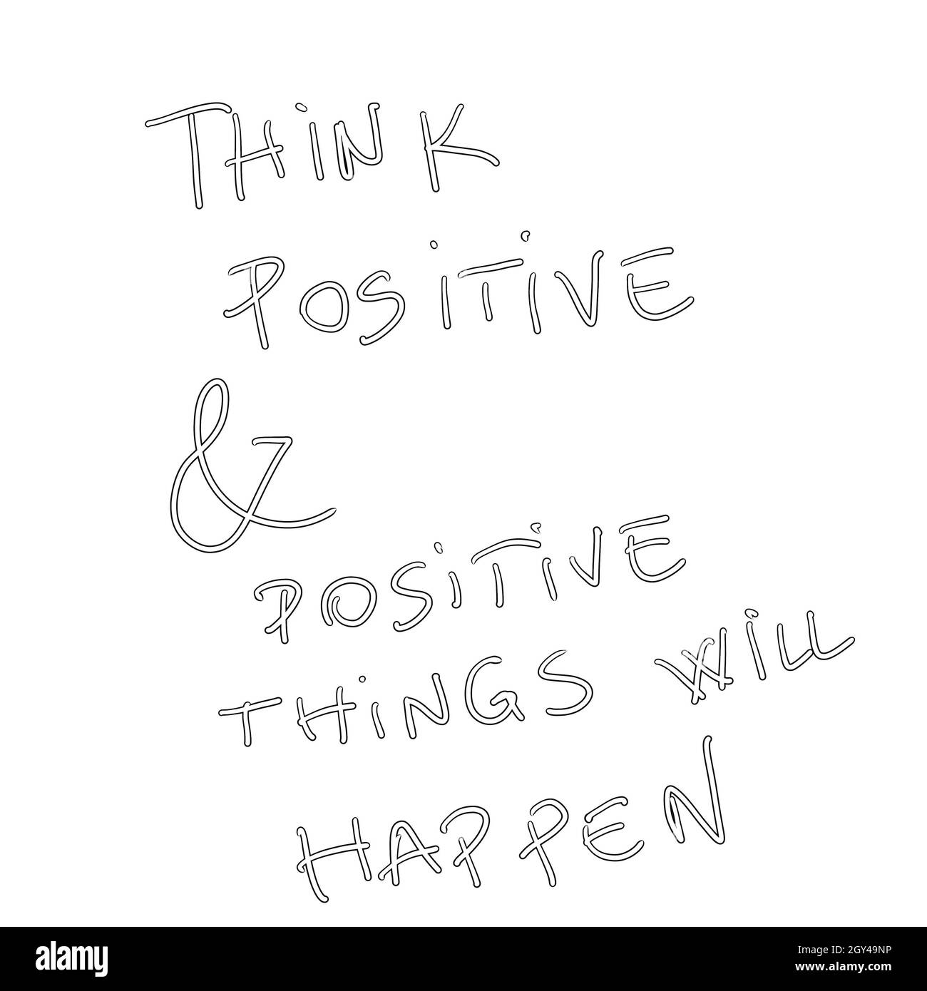 positive inspiring quotes Stock Photo - Alamy