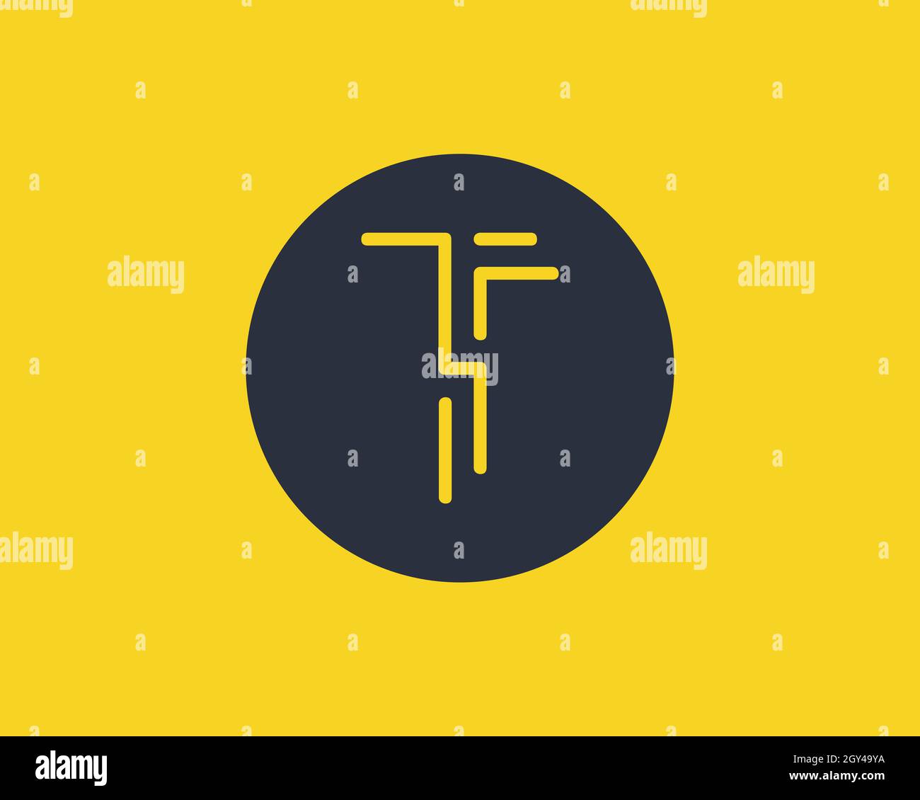 Letter T line art logo design initial concept vector. Letter T in a ...