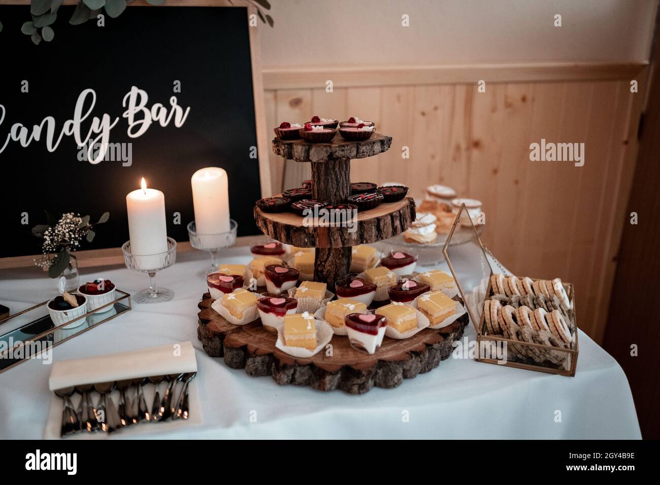Rustic Wedding Candy Bars