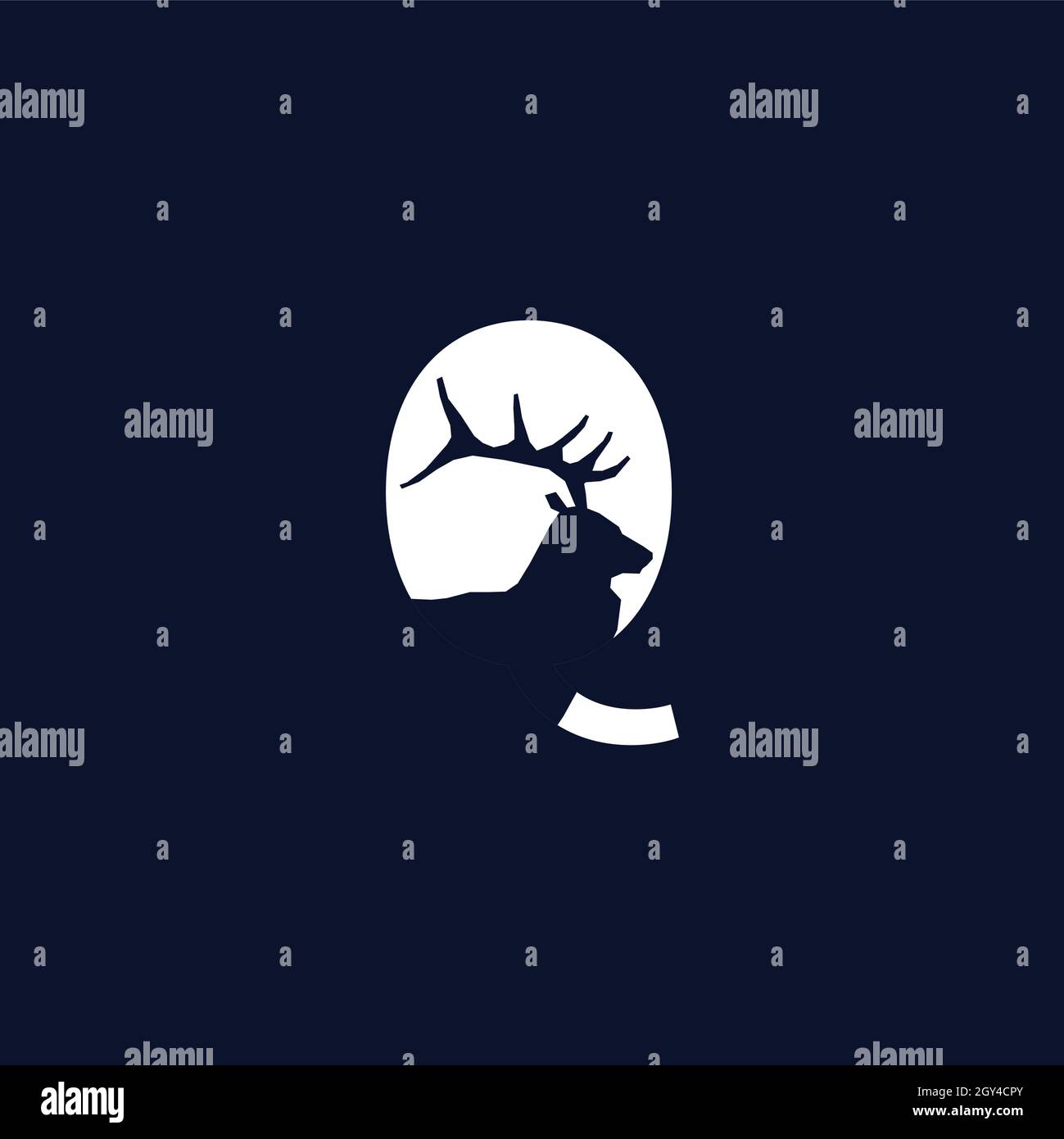 LETTERS Q OR q LOGO DESIGN WITH NEGATIVE SPACE EFFECT FOR ILLUSTRATION ...