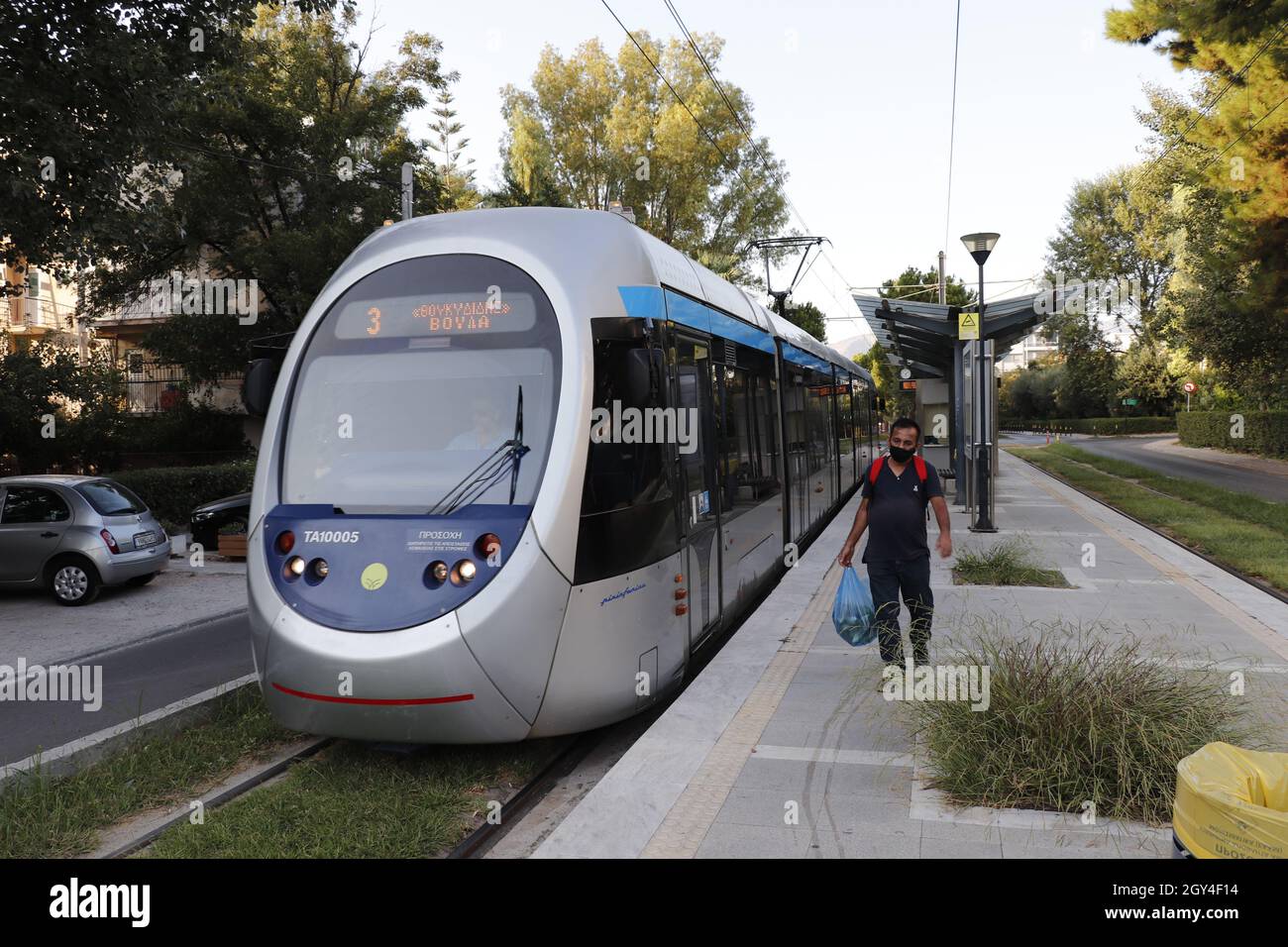 Athens Tram Line Stock Photo - Alamy