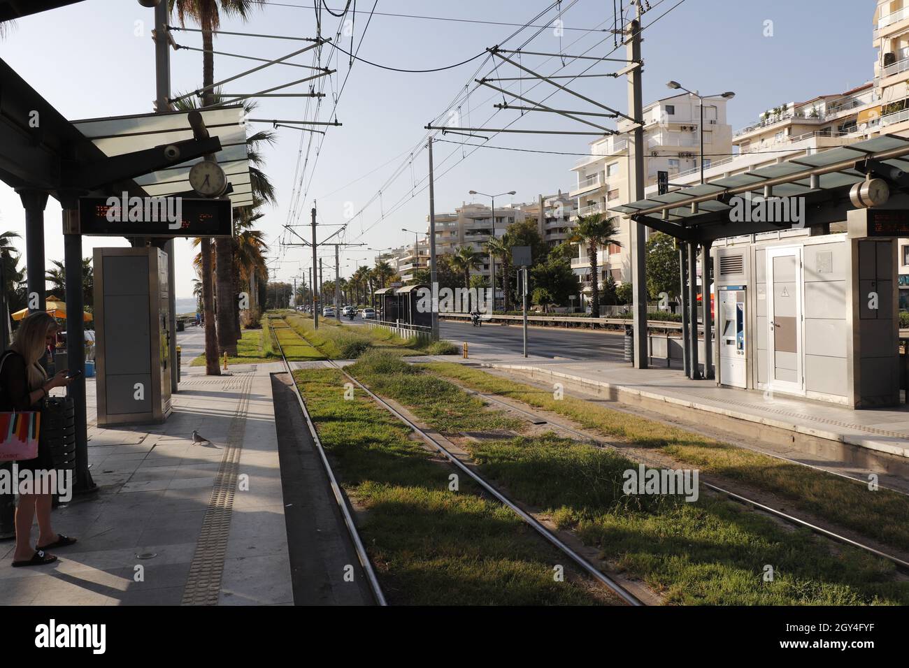 Athens Tram Line Stock Photo - Alamy