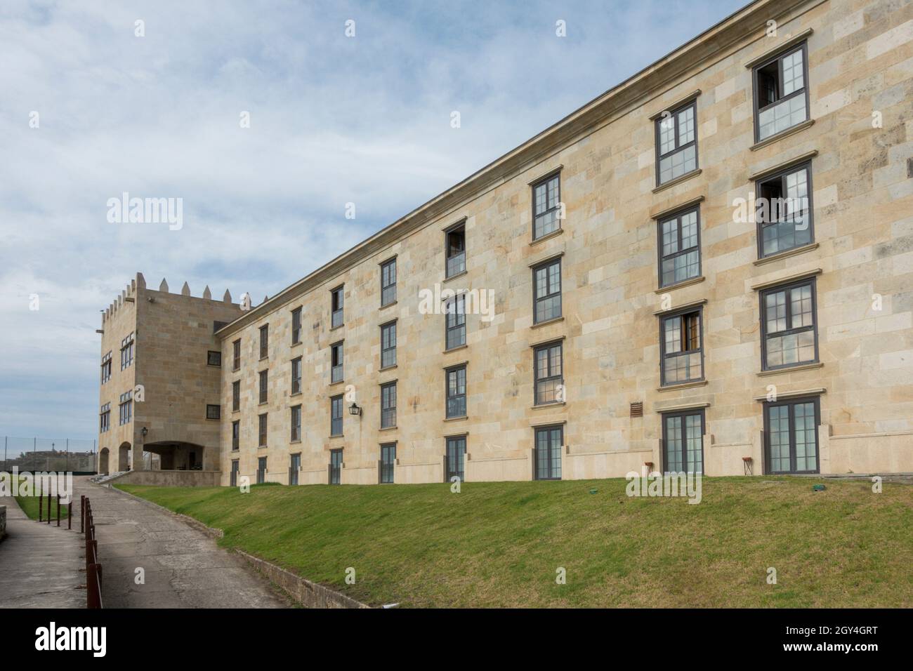 Luxury Parador hotel of Baiona within the Monterreal Castle, Galicia ...