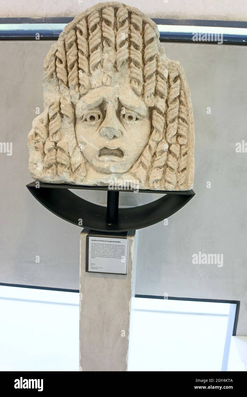 Arles : Museum Arles Antique : Acroterion Stock Photo - Alamy