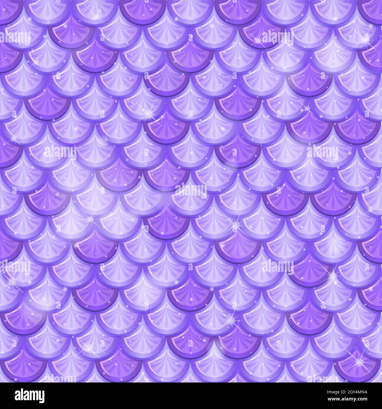 Pearlescent mermaid scales seamless pattern illustration Stock Vector ...