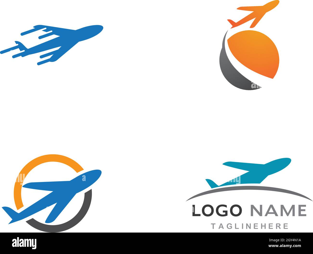 Plane logo vector template Stock Vector Image & Art - Alamy