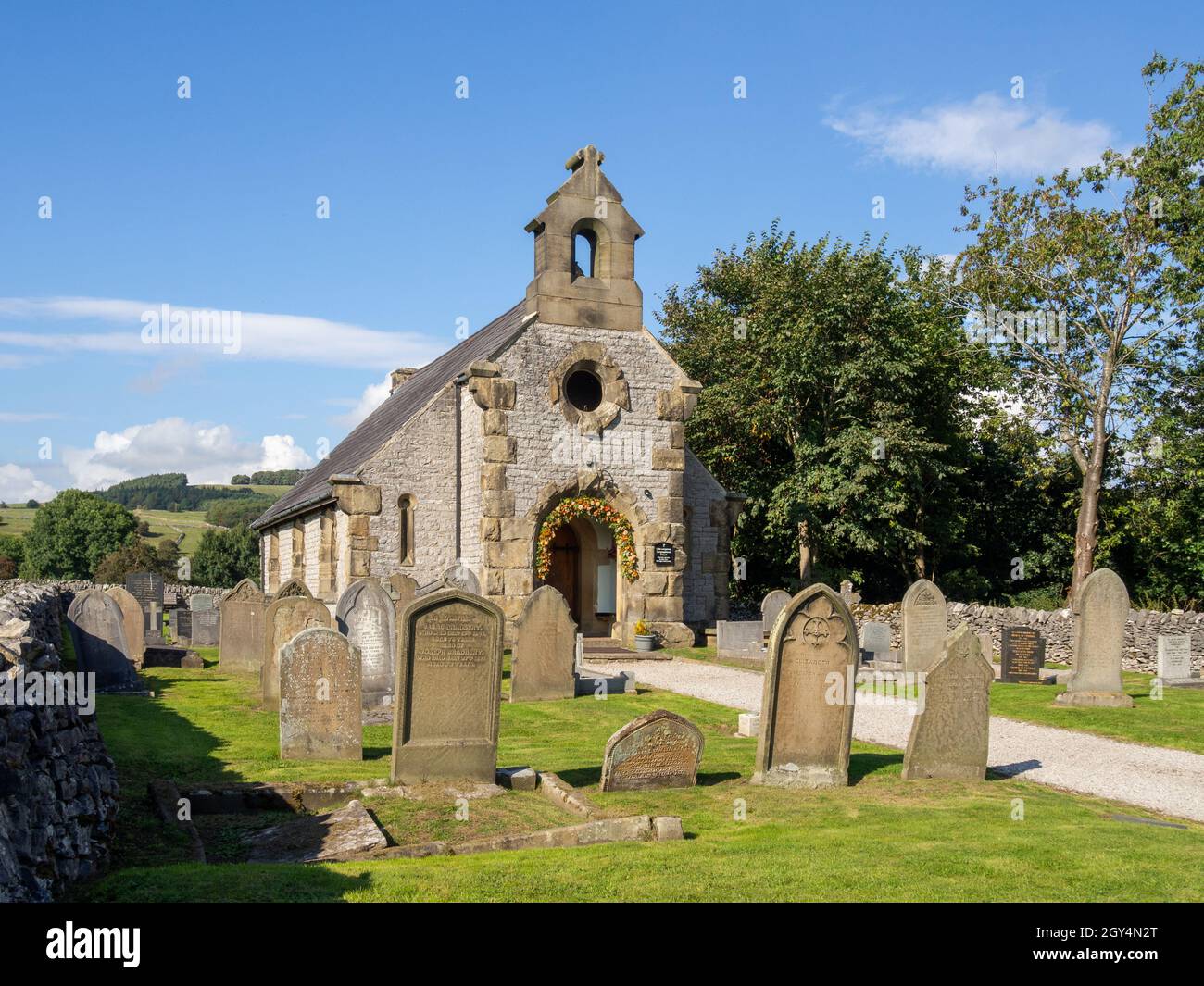 Exterior of Little Longstone Congregational chapel, Monsal Head, Peak ...