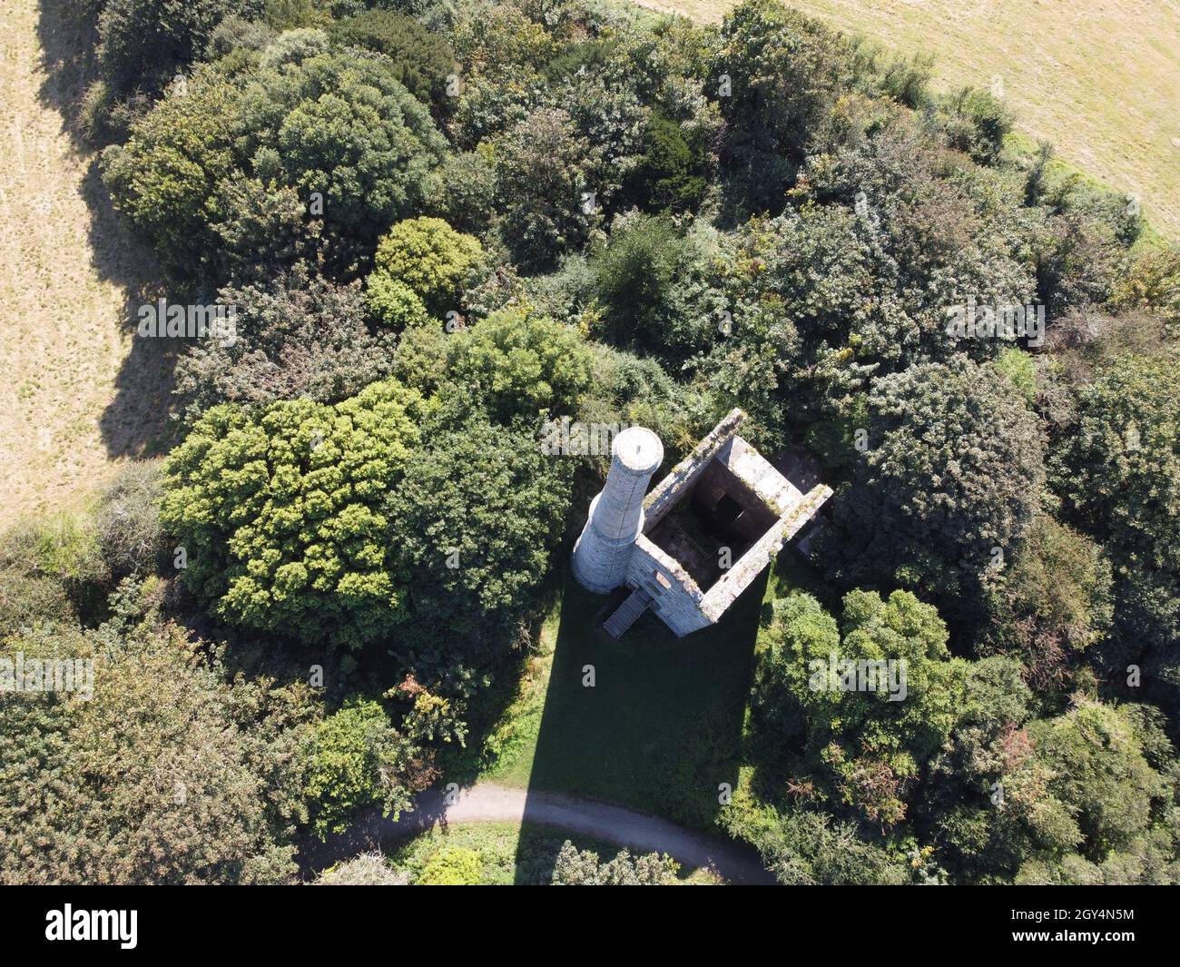 Old mining ruins on the bissoe trail between united downs and unity ...