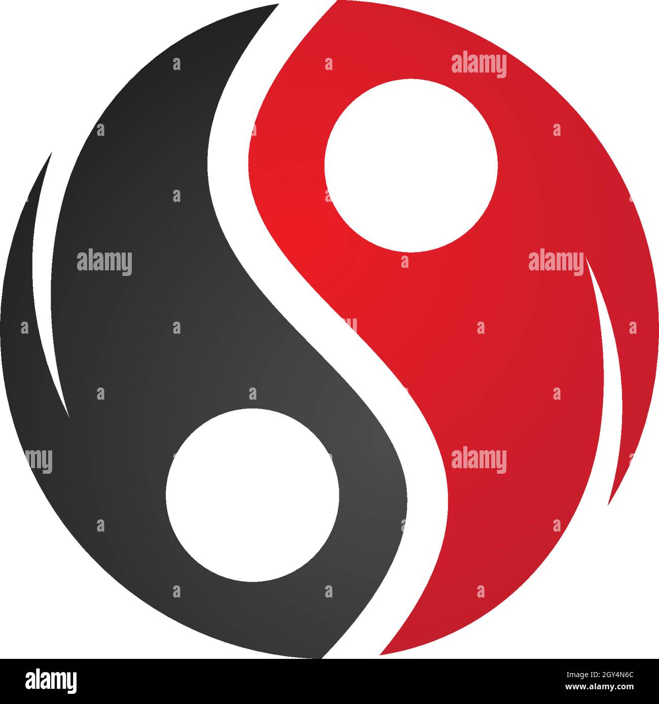Yin yang icon vector template Stock Vector Image & Art - Alamy