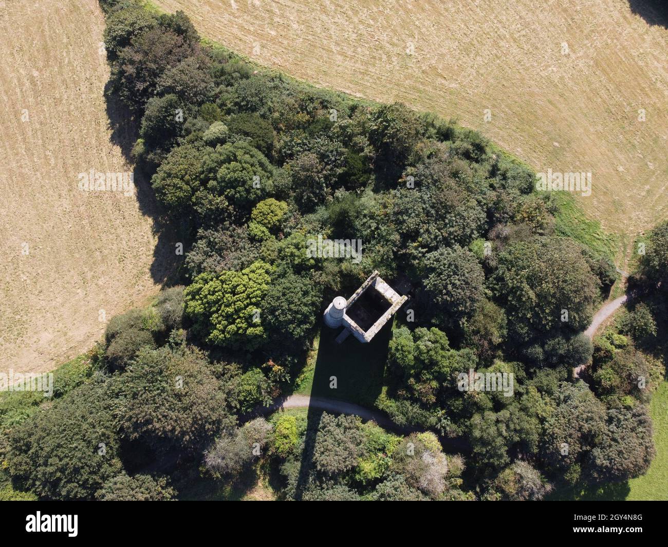 Old mining ruins on the bissoe trail between united downs and unity ...