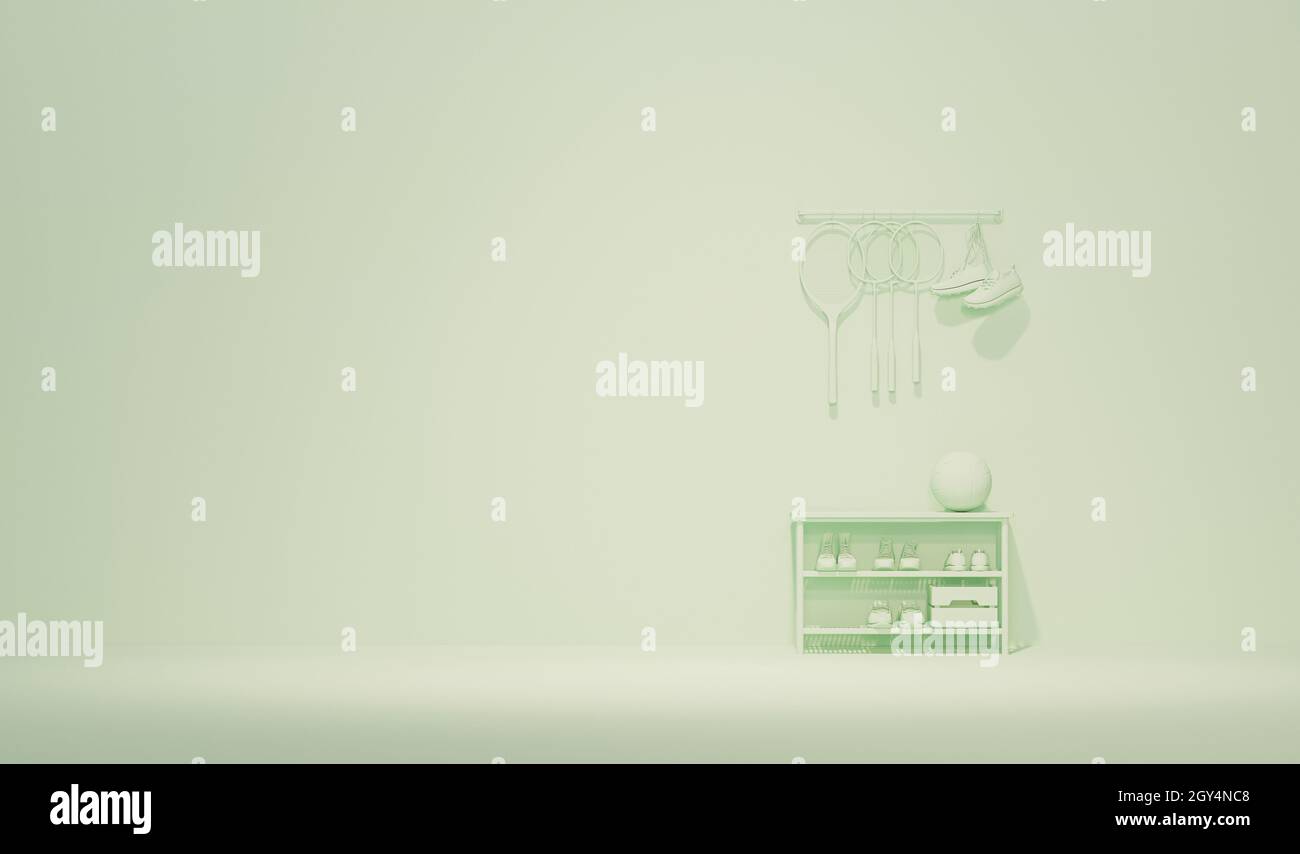 Sport equipment with pastel background. Minimal concept with copy space ...