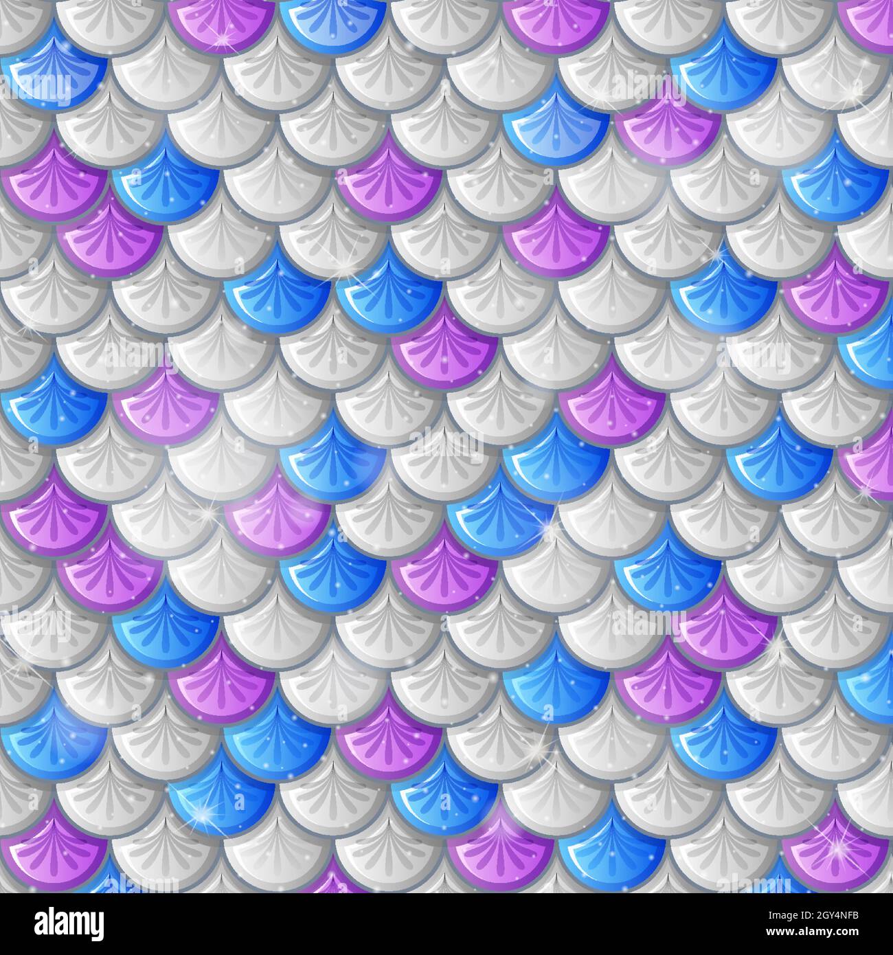Fish scale seamless pattern background illustration Stock Vector Image ...
