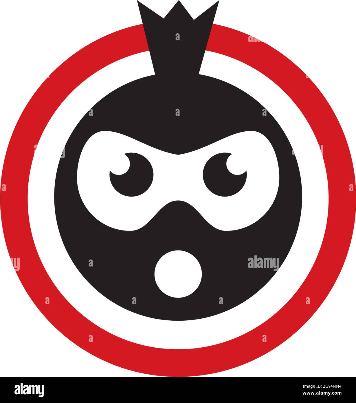 Ninja Face logo vector template Stock Vector Image & Art - Alamy