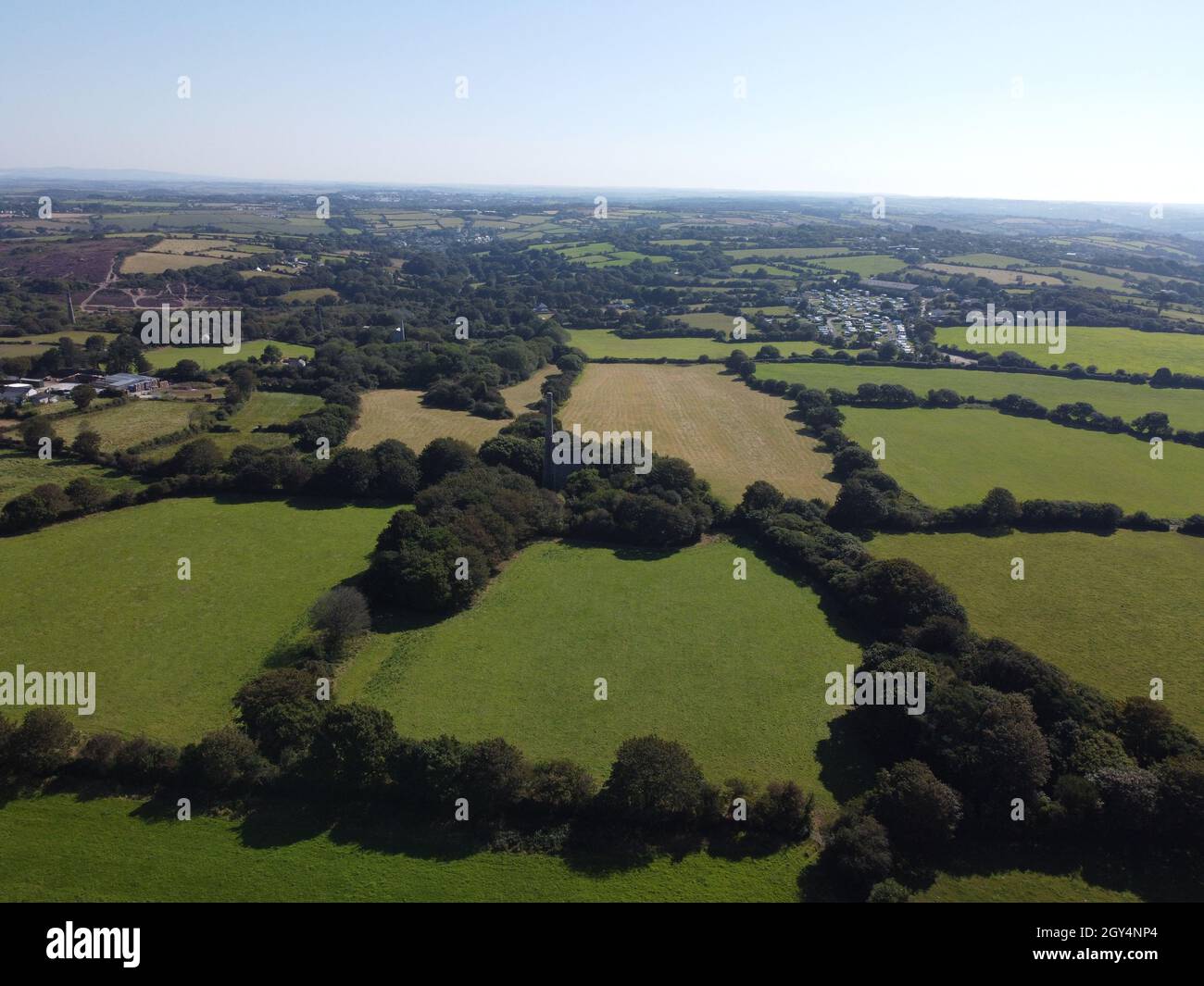 Old mining ruins on the bissoe trail between united downs and unity ...