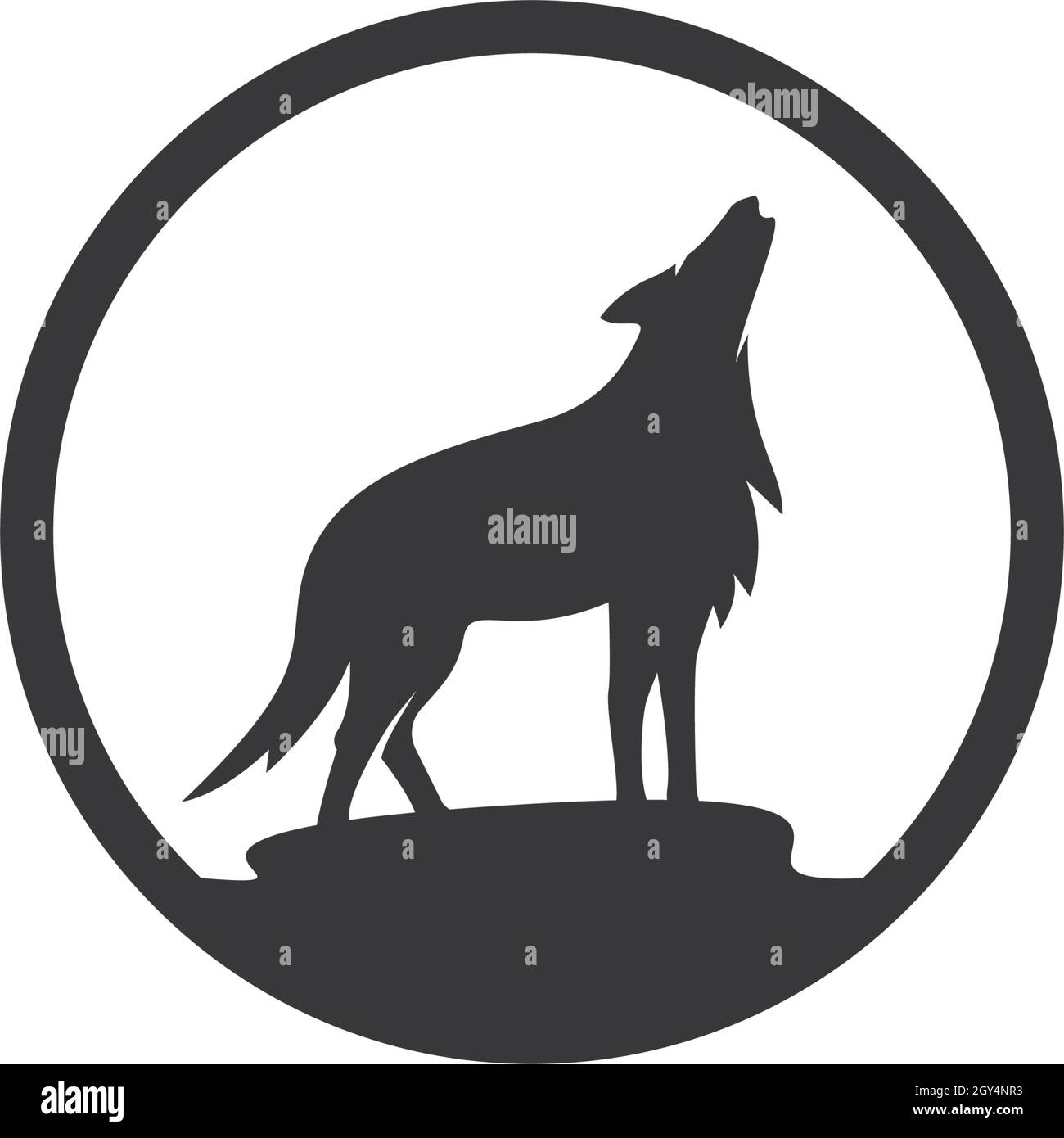 Wolf Logo vector Template Stock Vector Image & Art - Alamy