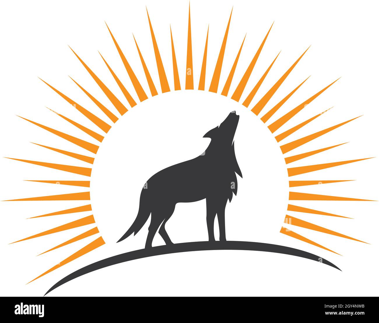 Wolf Logo vector Template Stock Vector Image & Art - Alamy