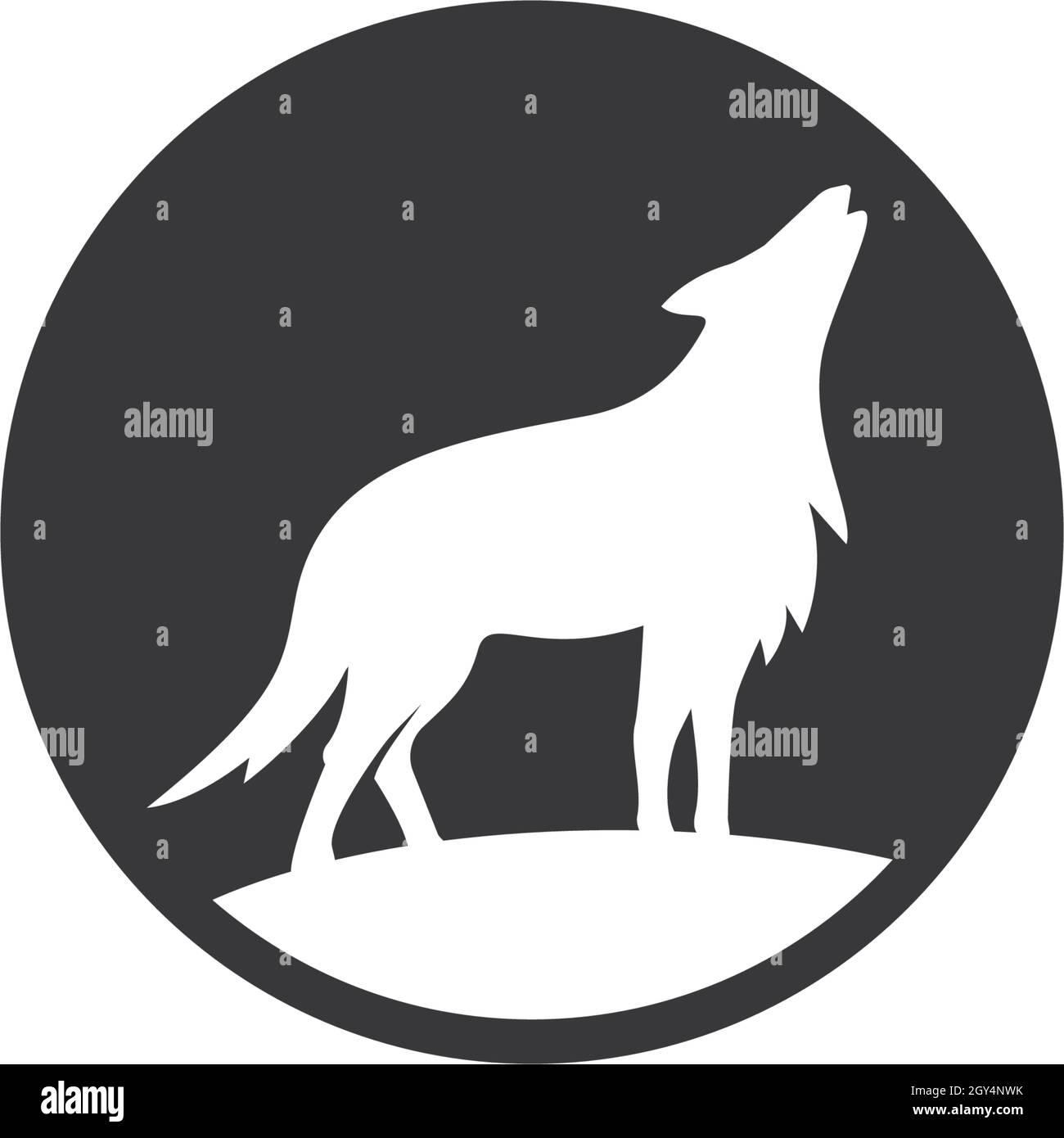 Wolf Logo vector Template Stock Vector Image & Art - Alamy