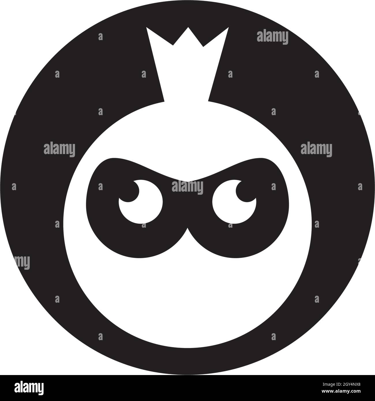 Ninja Face logo vector template Stock Vector Image & Art - Alamy