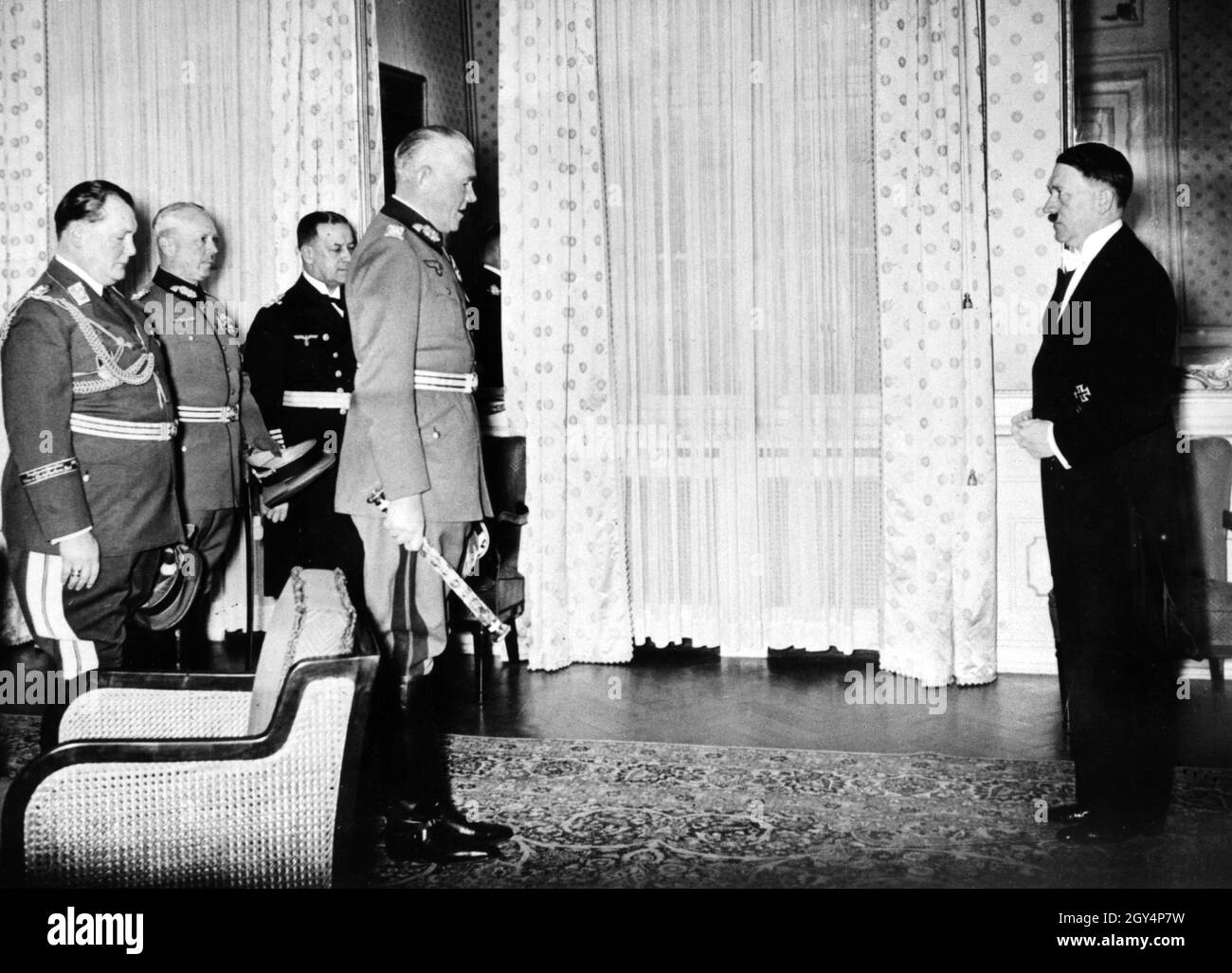New Year's reception 1938: From left to right: Representing the ...