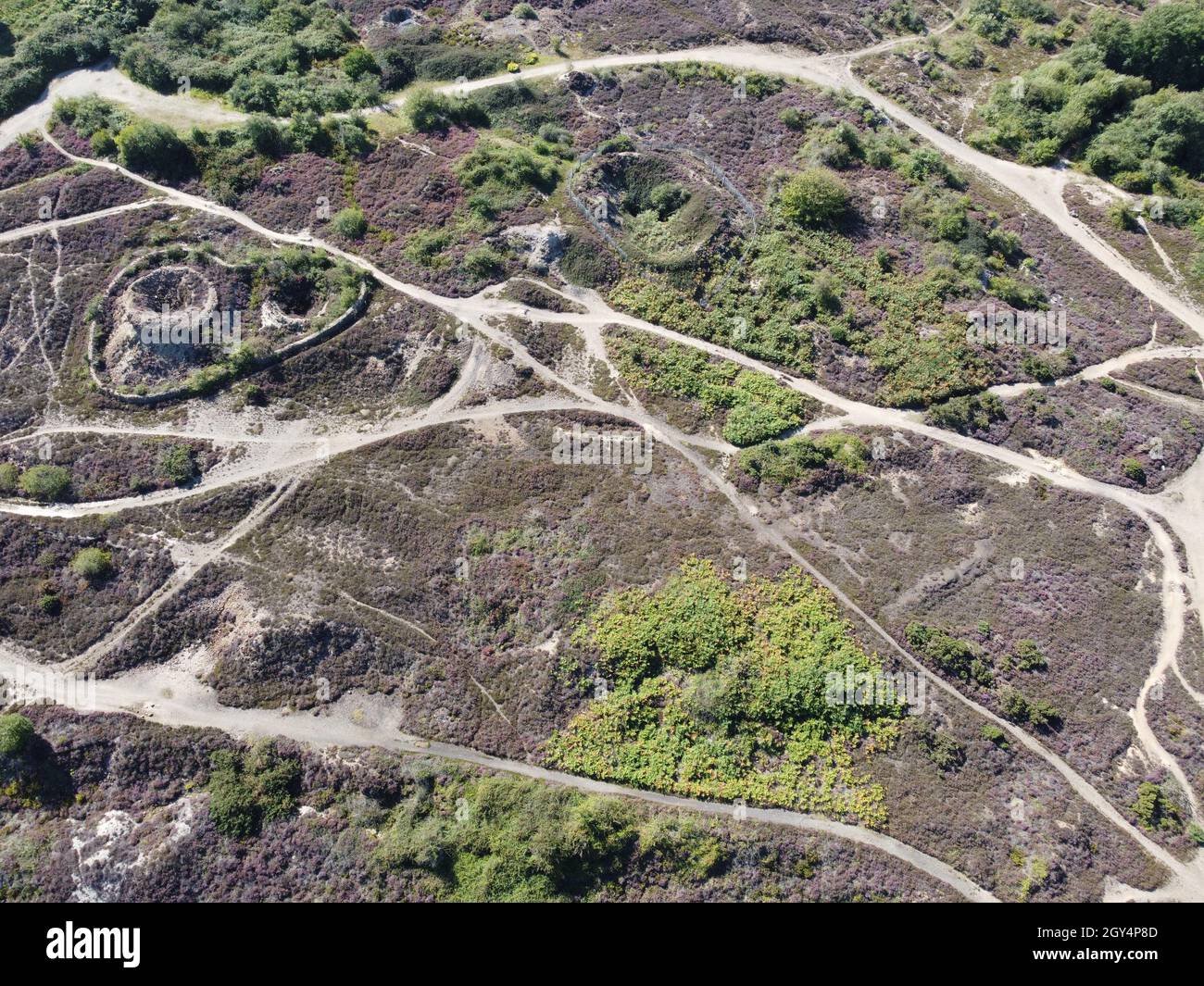 Old mining ruins on the bissoe trail between united downs and unity ...