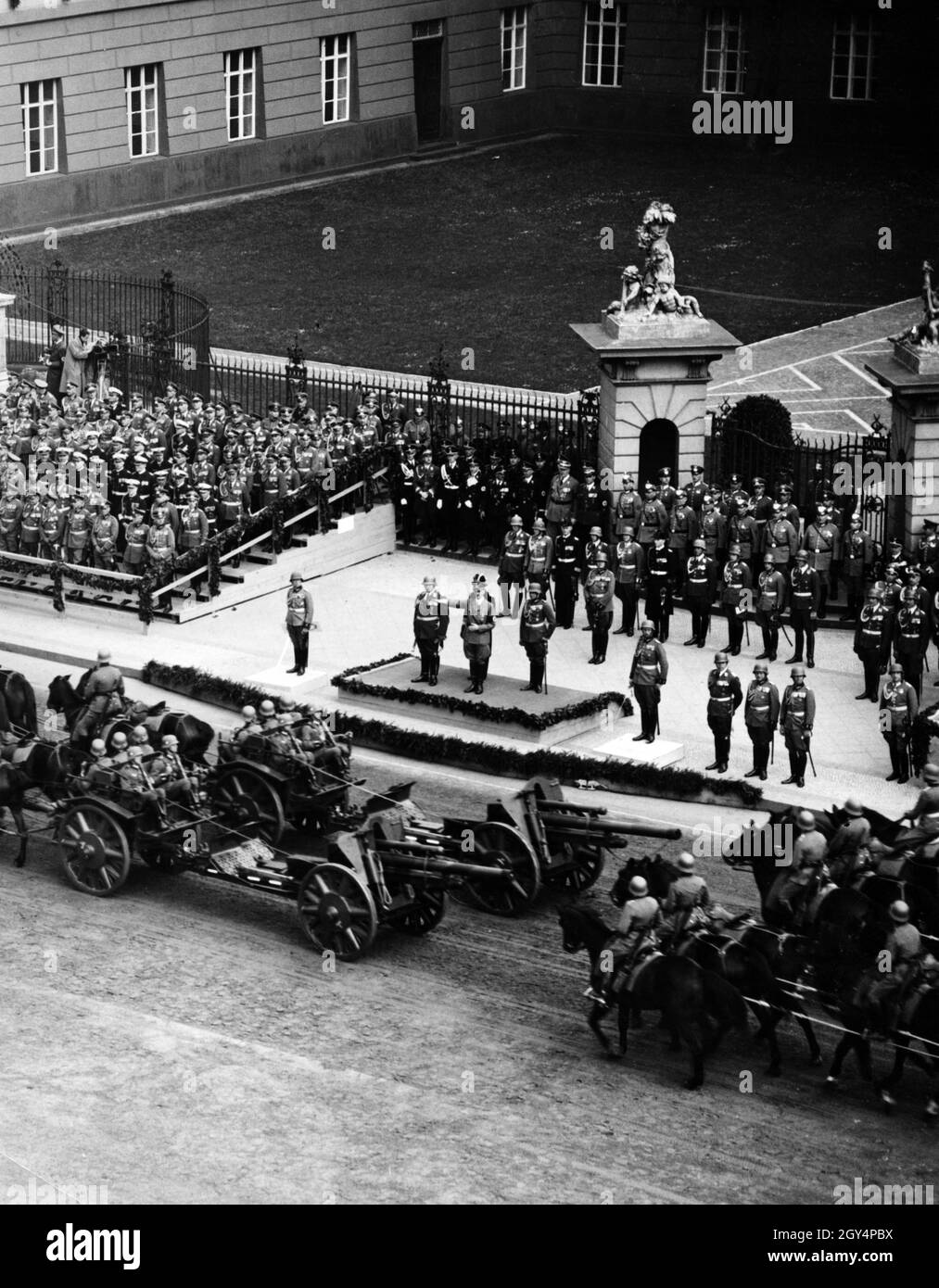 On the occasion of his birthday, Hitler holds a parade in his honor in ...
