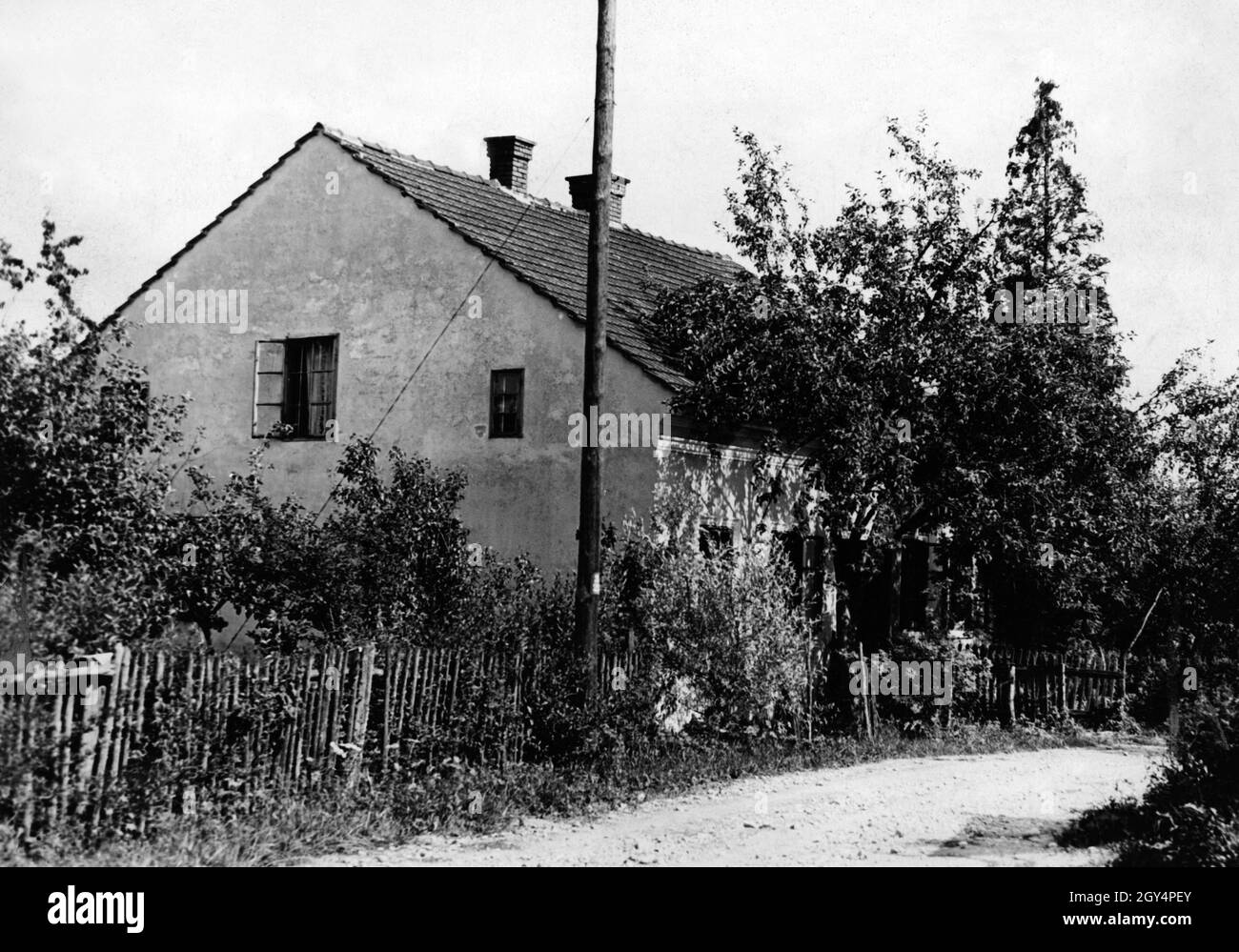 Adolf Hitler lived in this house with his family for several years ...