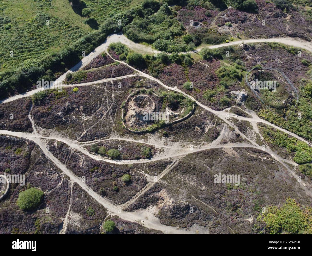 Old mining ruins on the bissoe trail between united downs and unity ...