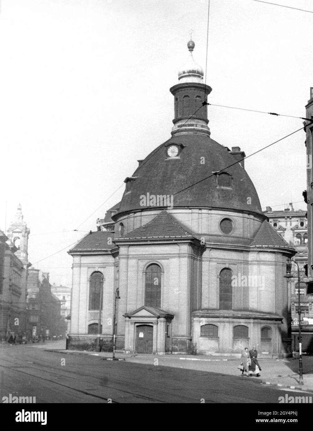 This photograph, taken around 1925, shows the Bethlehem Church on ...