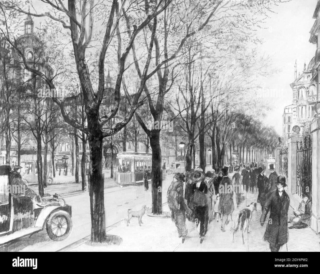 This painting by the painter Karl Walser from 1911 shows the busy ...