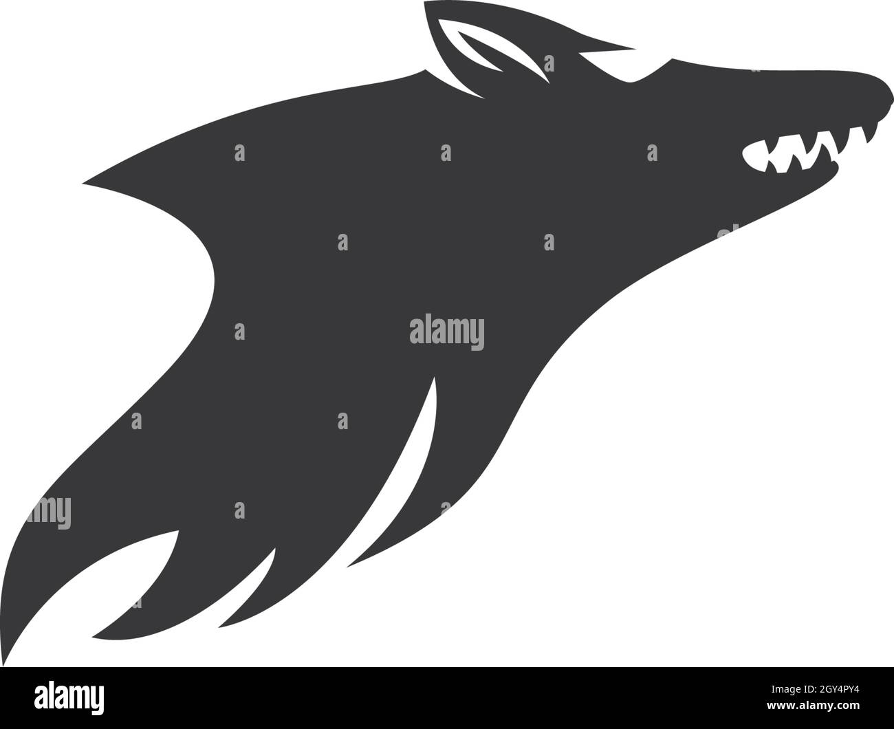 Wolf Logo vector Template Stock Vector Image & Art - Alamy