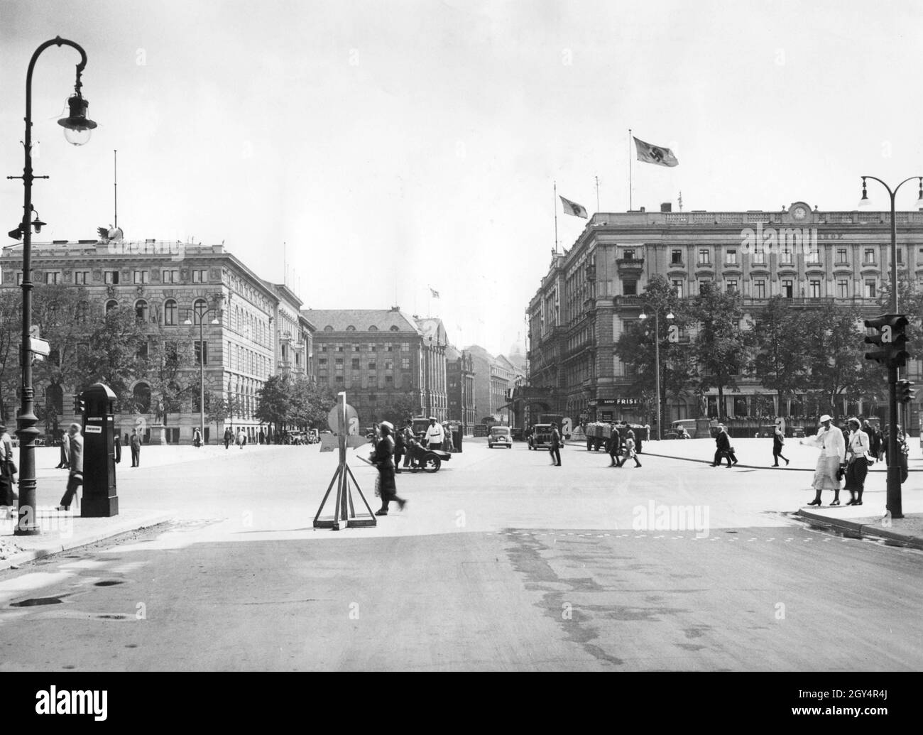 "The photograph shows Wilhelmplatz in Berlin-Mitte as seen from ...